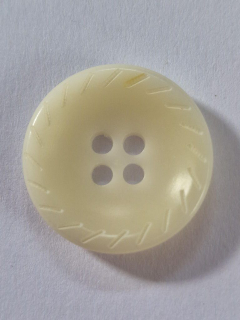 Grey 4 Hole Lasered Patterned Corozo - The Button Queen