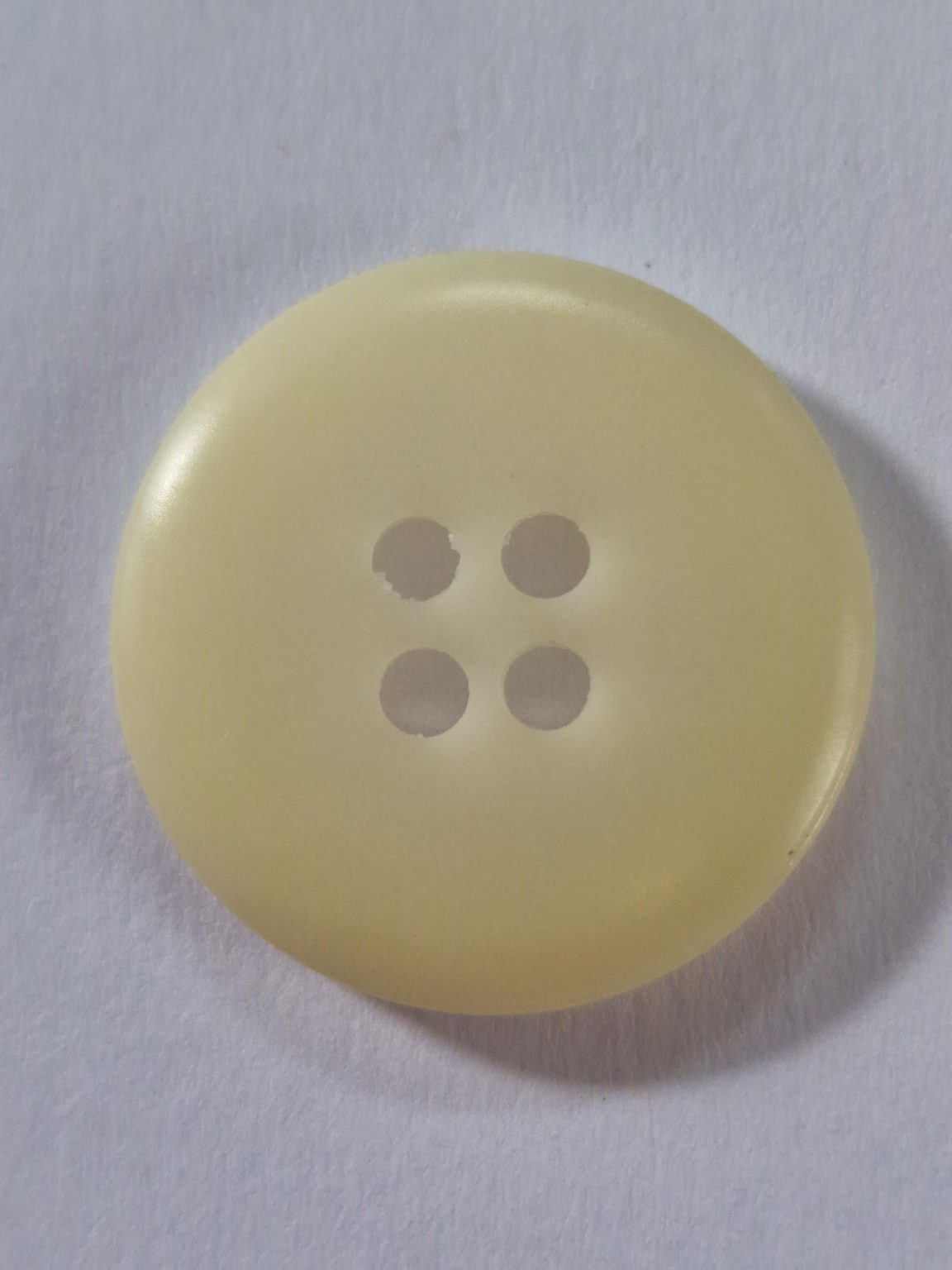 Cream Corozo Natural Fancy Cut Button - The Button Queen