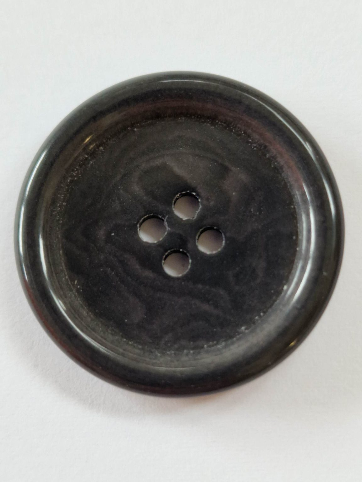 Grey 4 Hole Lasered Patterned Corozo - The Button Queen