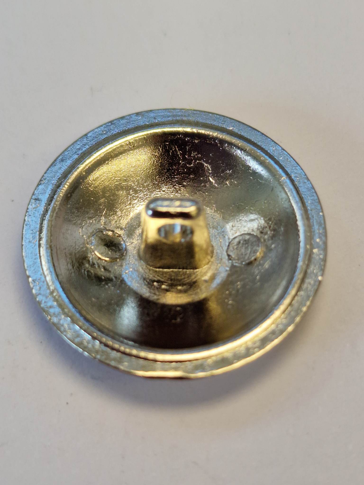 Silver Large Anchor Button - The Button Queen