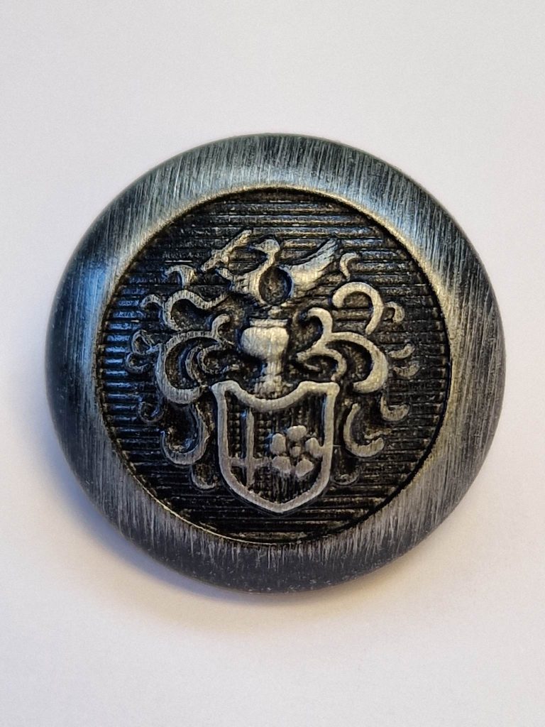 Antique Silver Shield Button - The Button Queen
