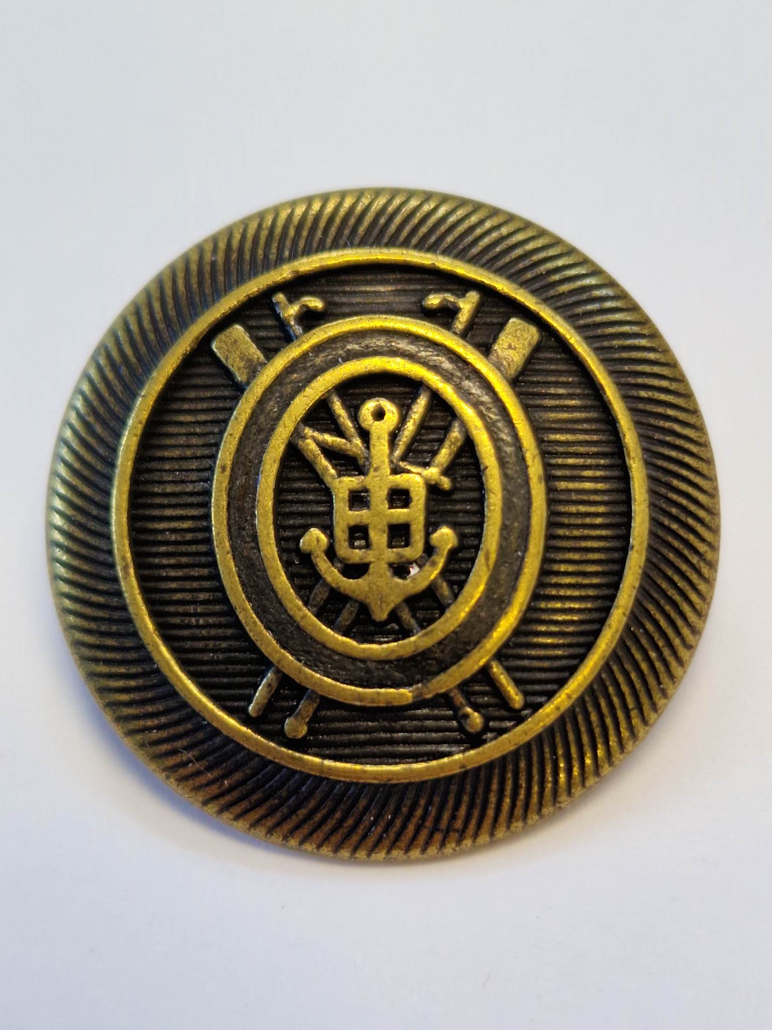 Old Gold Crested Blazer Button - The Button Queen