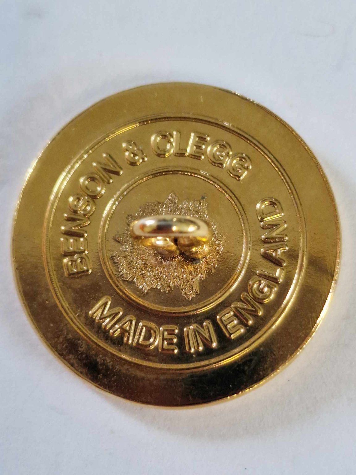 Navy Plain Enamel Blazer Button - The Button Queen