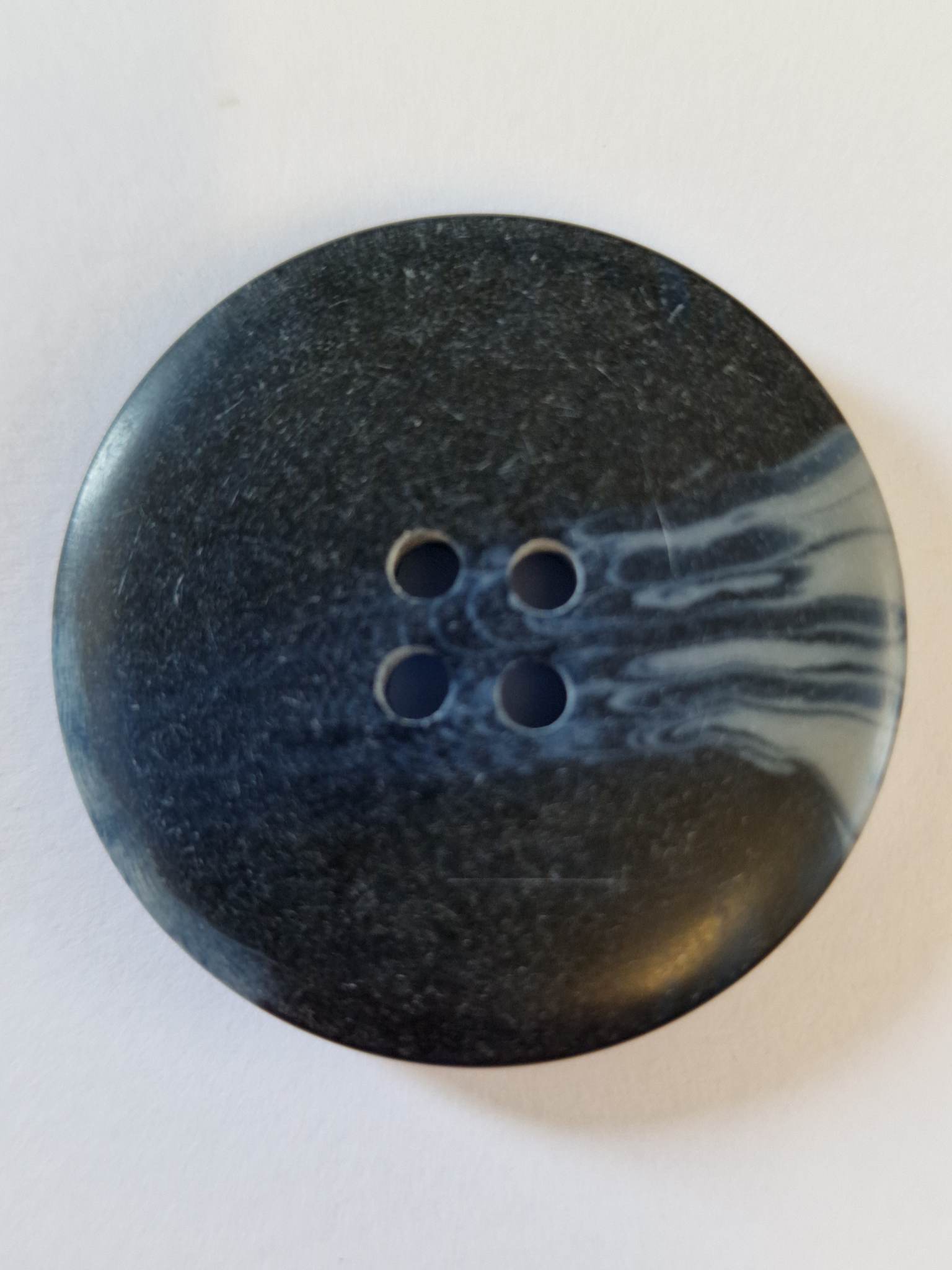 Navy 4 Hole Round Button - The Button Queen