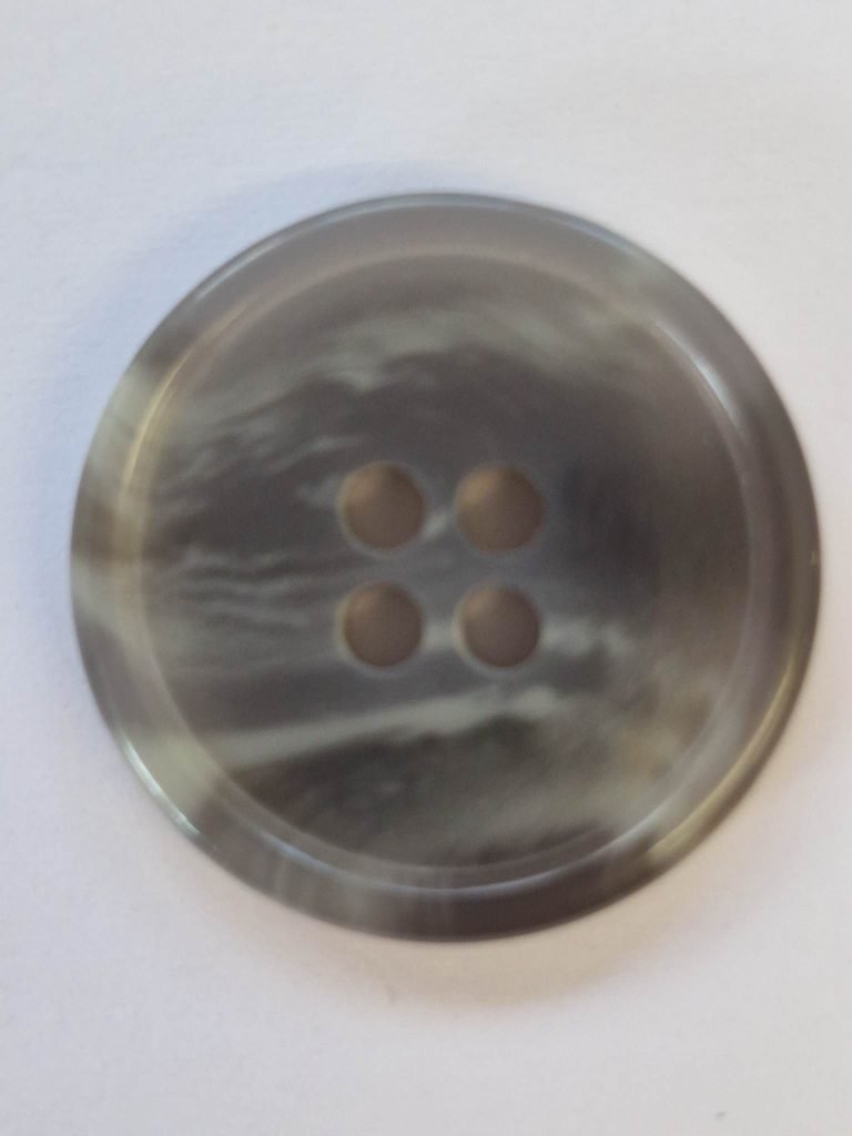 Grey 4 Hole Mottled Button