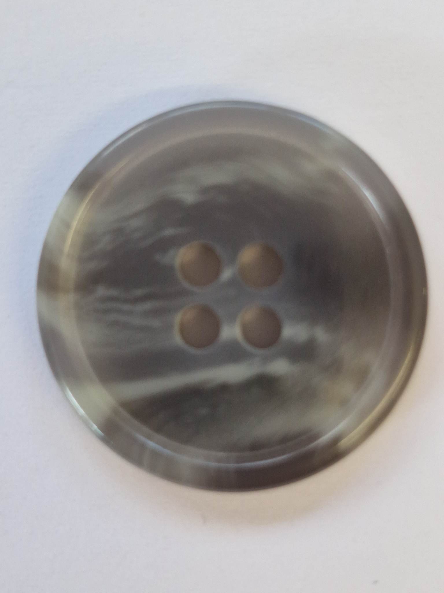 Grey 4 Hole Mottled Button - The Button Queen