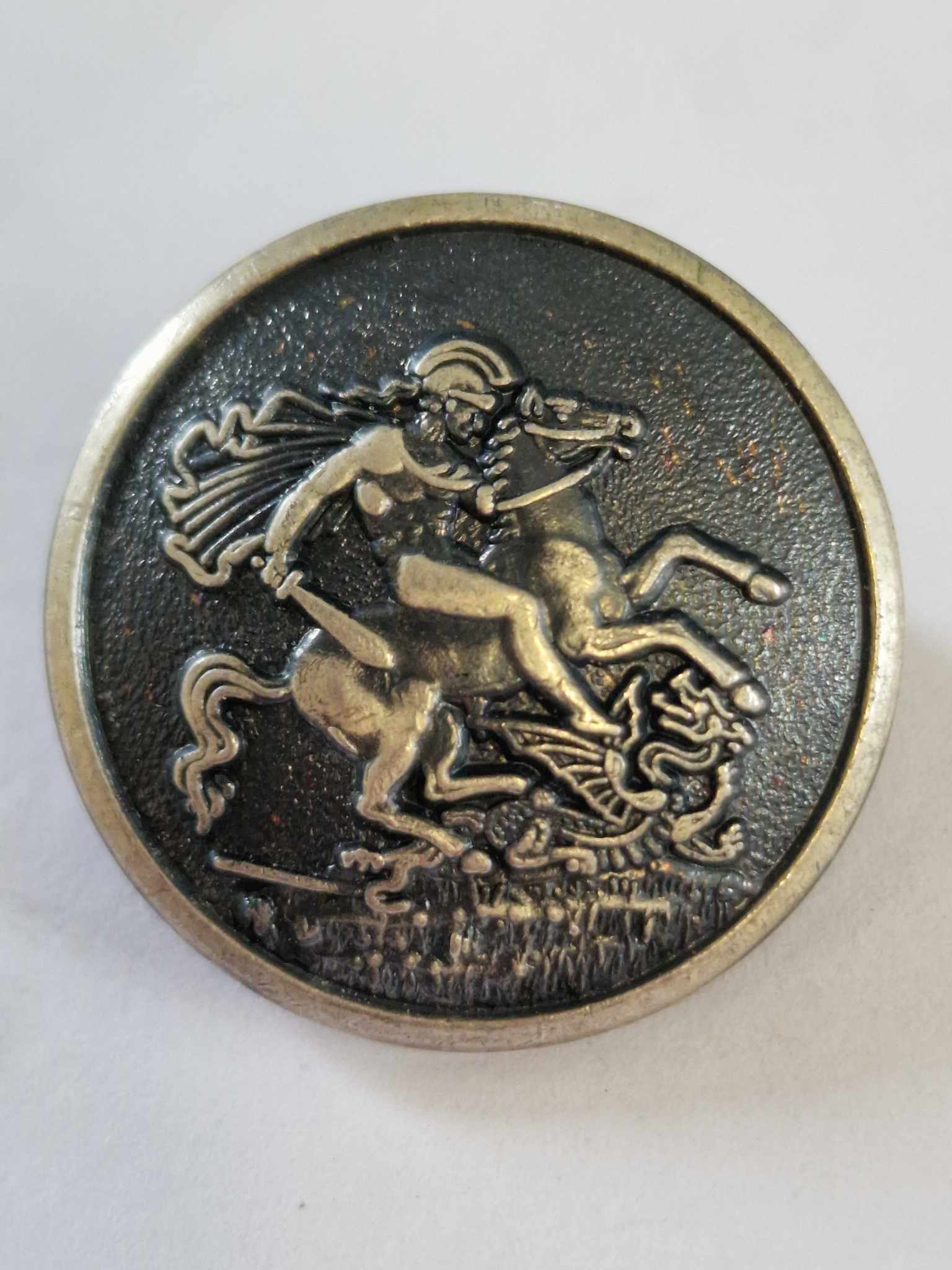 St George Oxidized Blazer Button - The Button Queen
