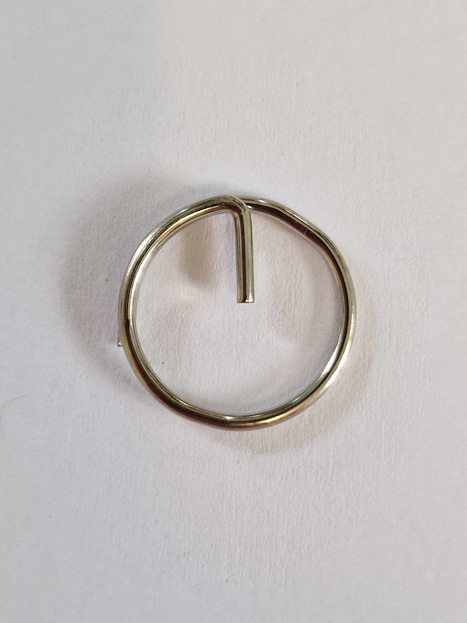 Silver Button Ring Bolt - The Button Queen
