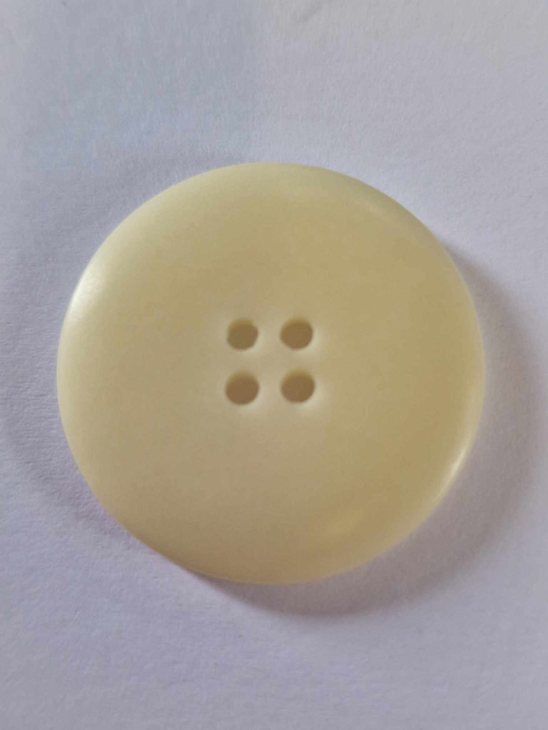 Natural 4 Hole Corozo Round Button - The Button Queen