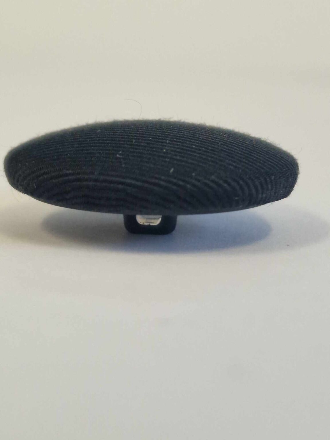 Black Gross Grain Covered DJ Buttons - The Button Queen