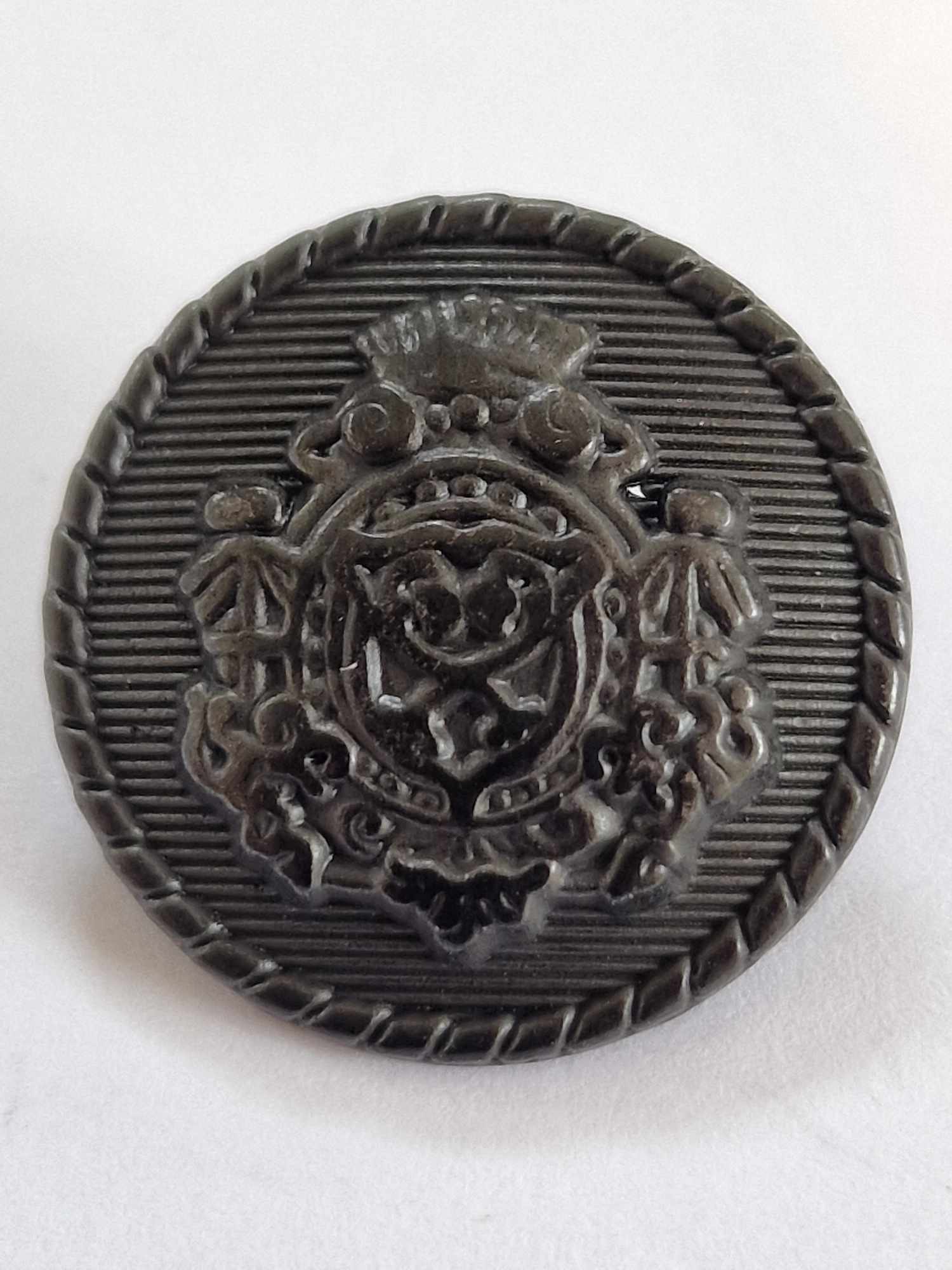 Black Metal Coat Of Arms - The Button Queen