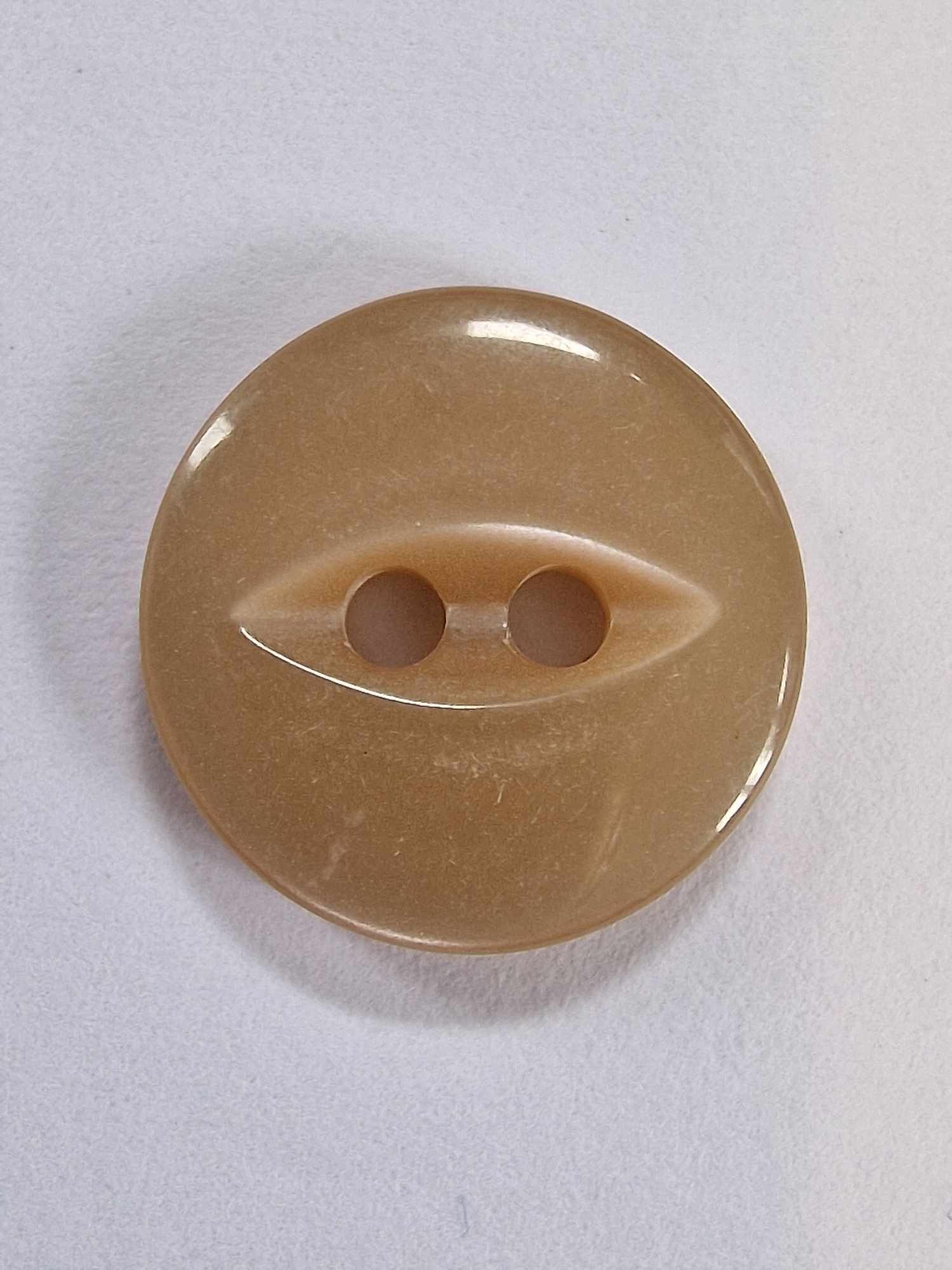Brown Fish eye Button - The Button Queen