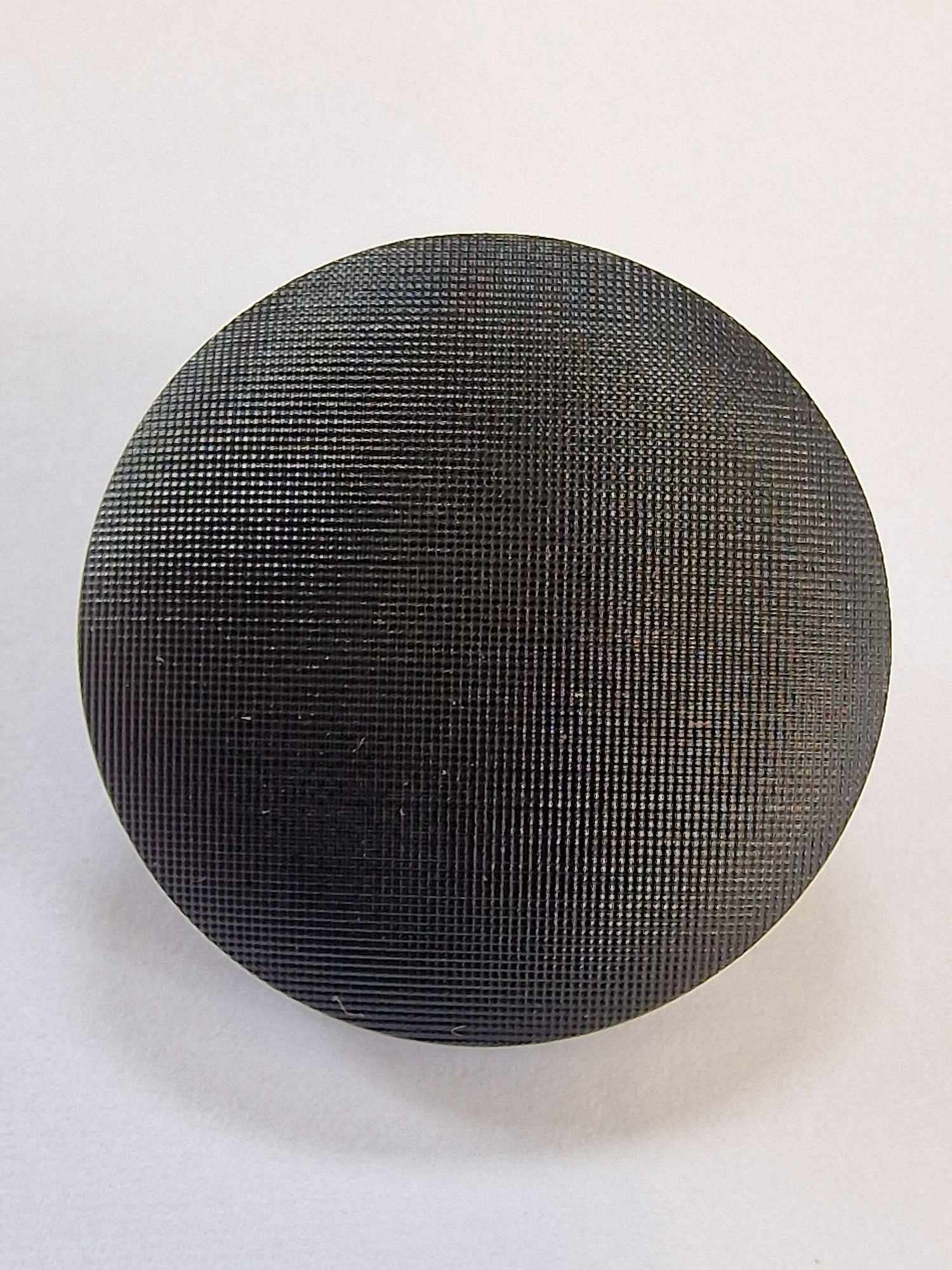 Black Plastic satin Effect Button - The Button Queen