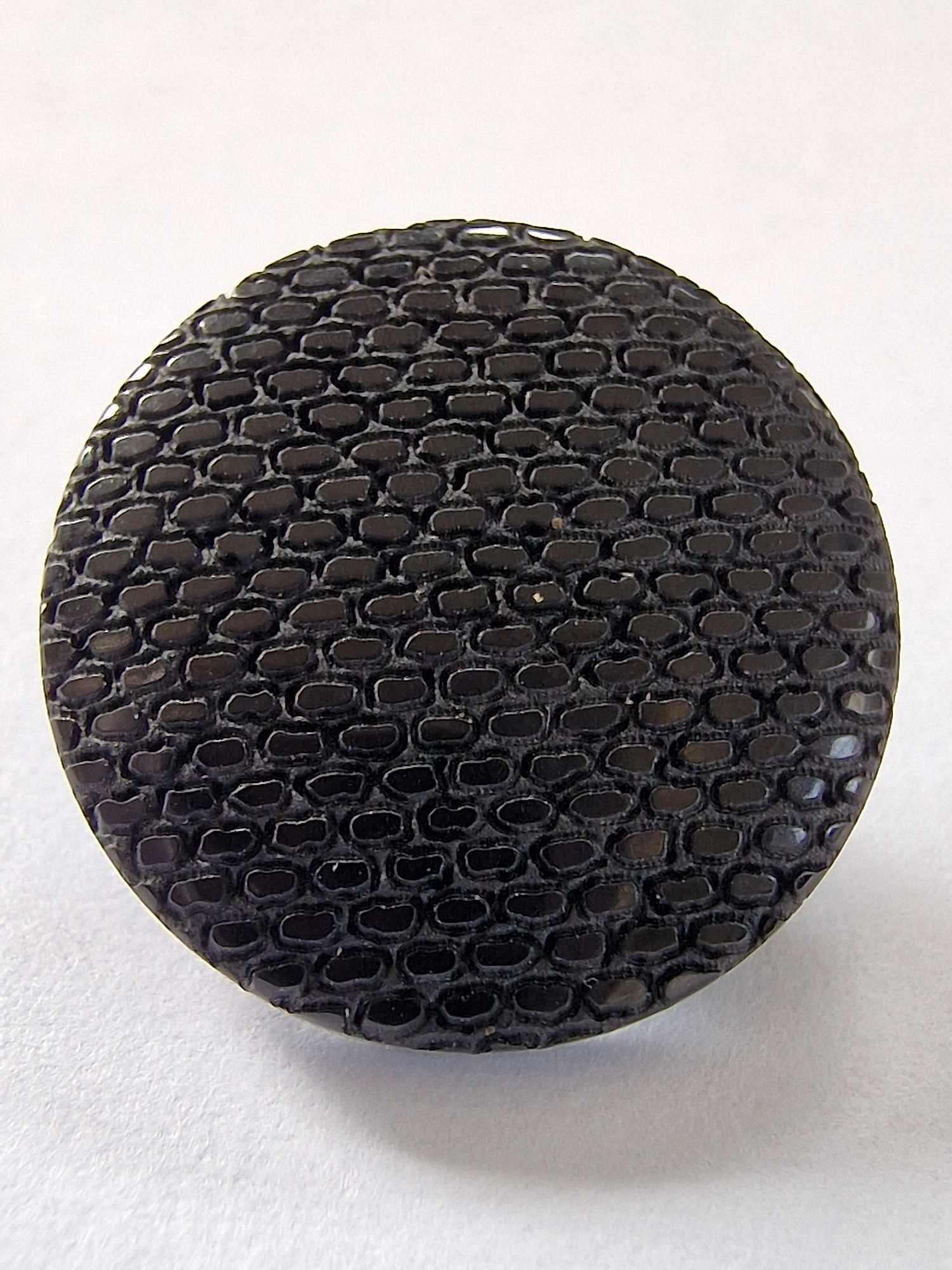 Black Textured Button - The Button Queen