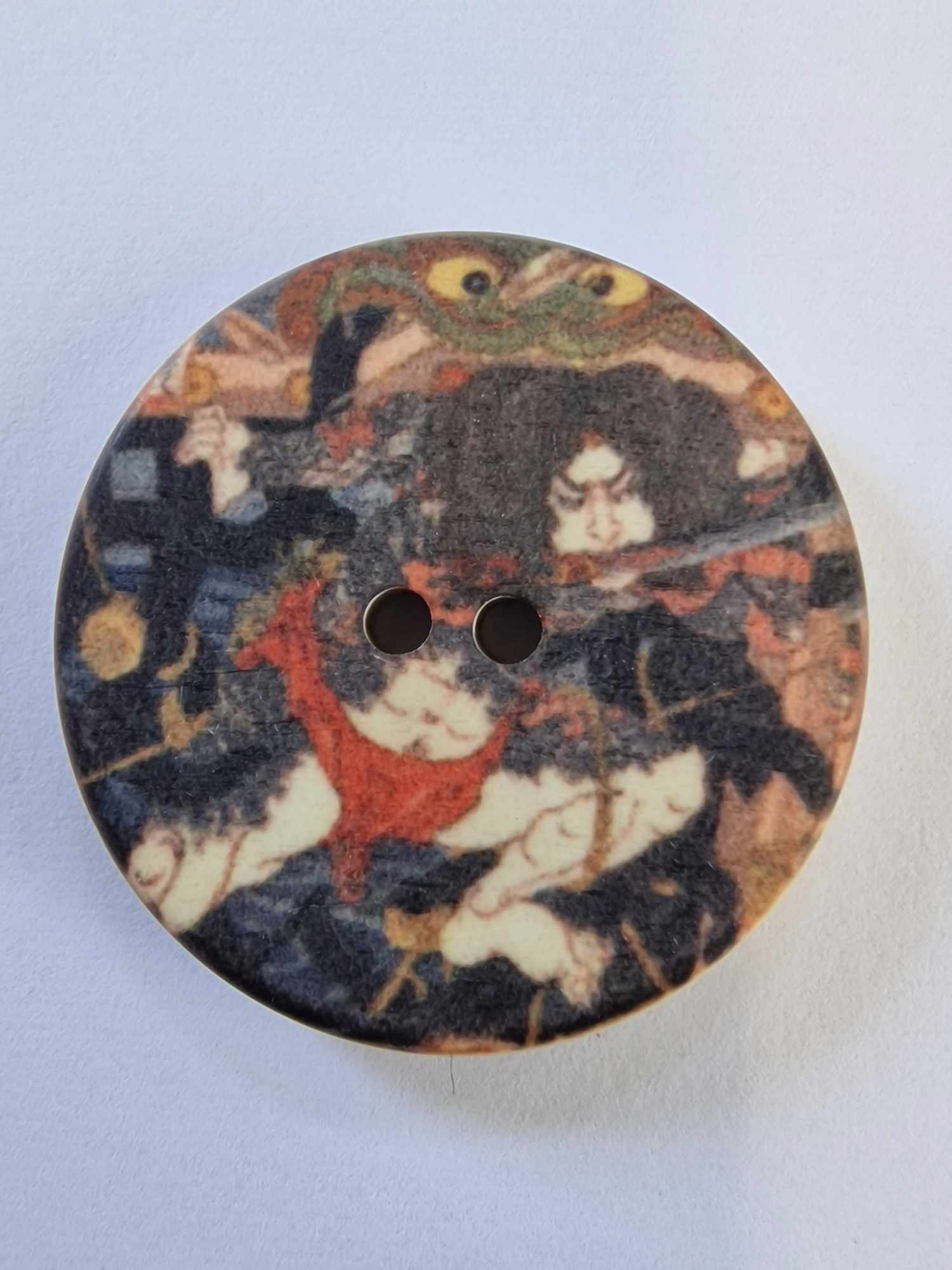 Oriental Man Button - The Button Queen