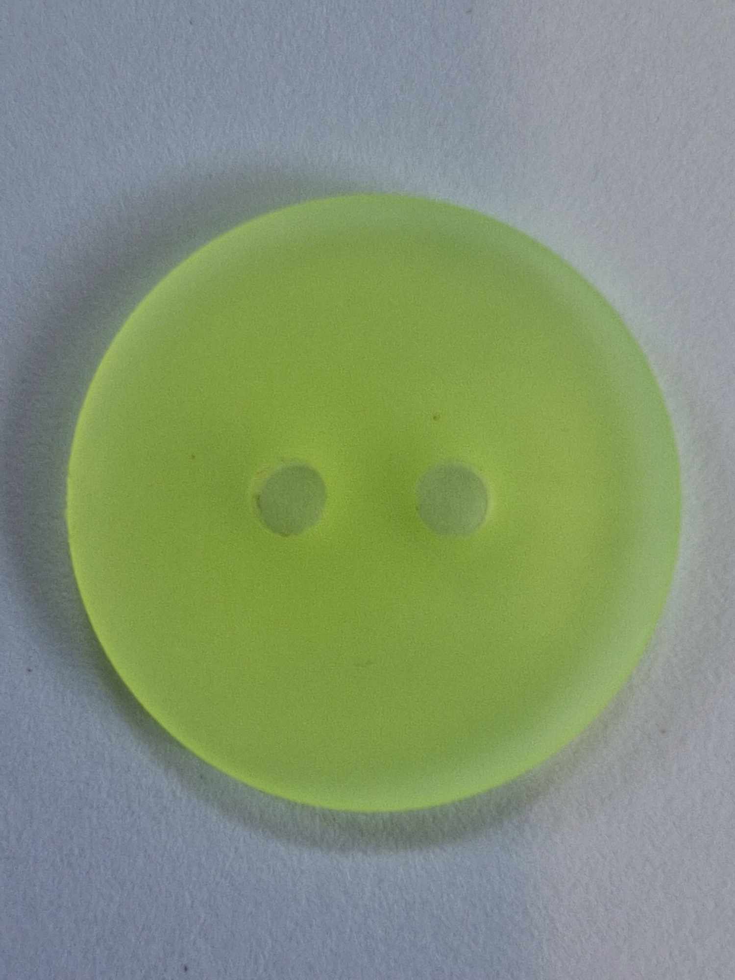 Bright Yellow 2 Hole Button - The Button Queen