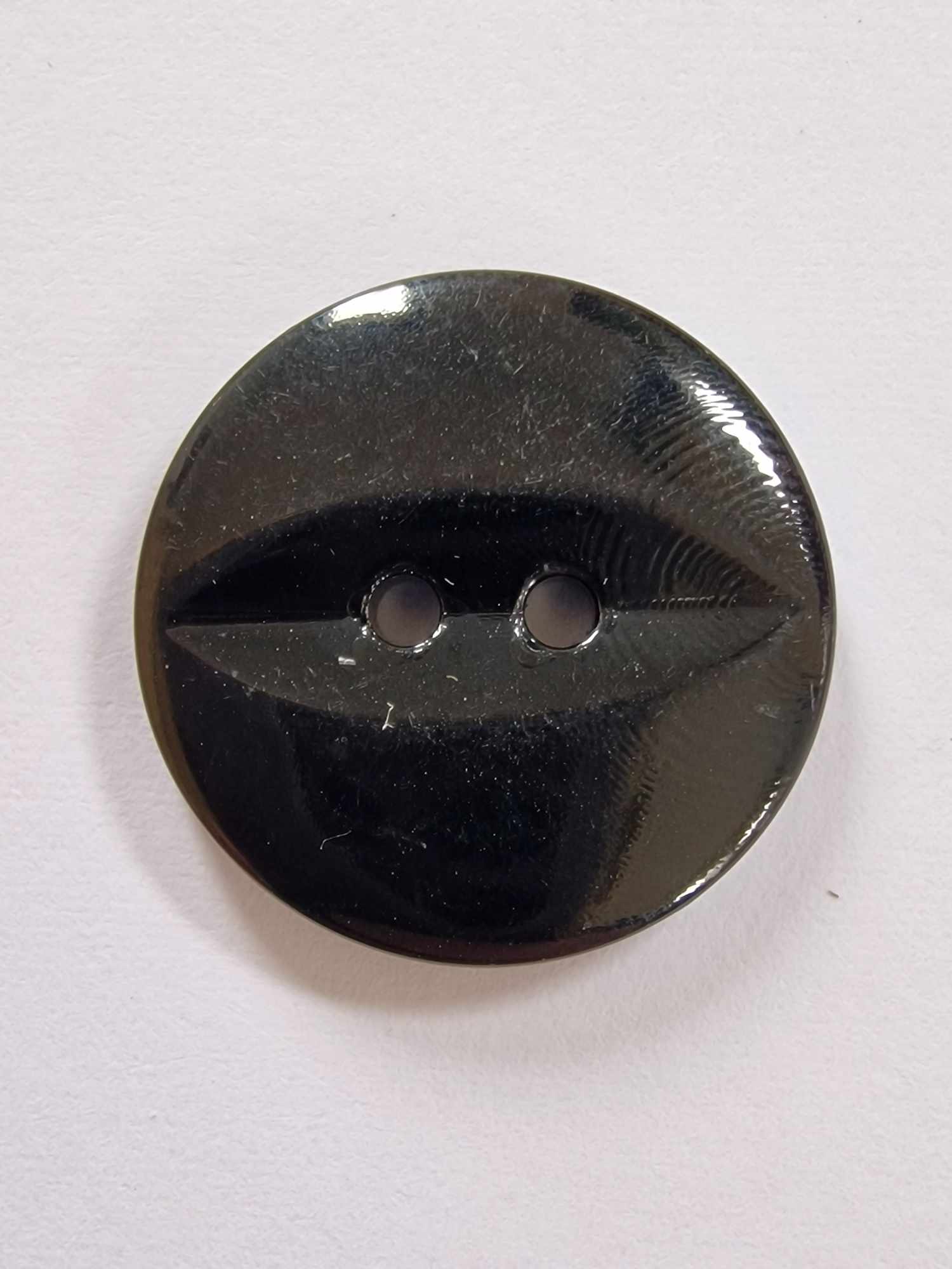 Black Fish eye Button - The Button Queen