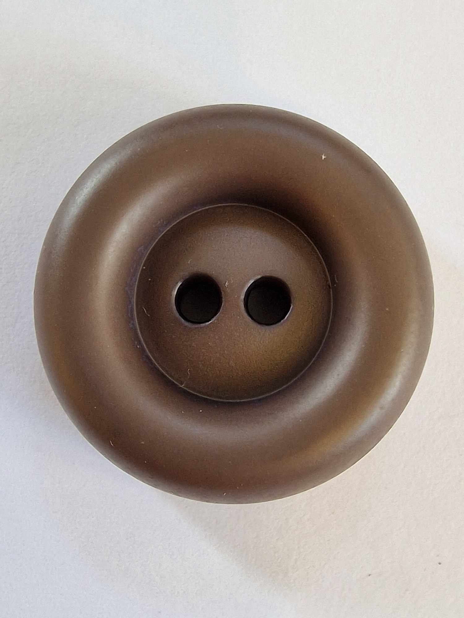 Light Brown Chunky 2 hole Button - The Button Queen