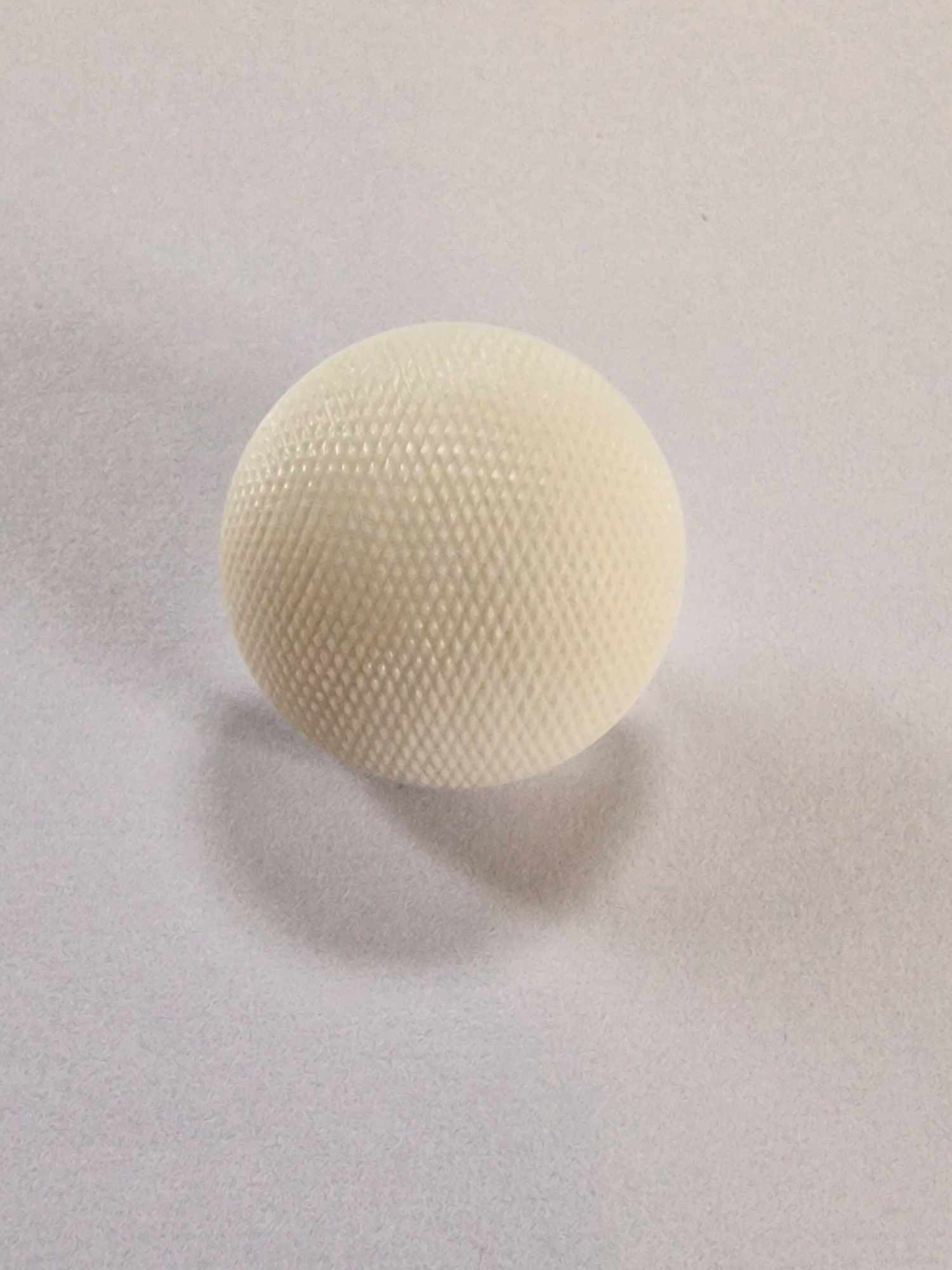 White Domed Textured Button - The Button Queen