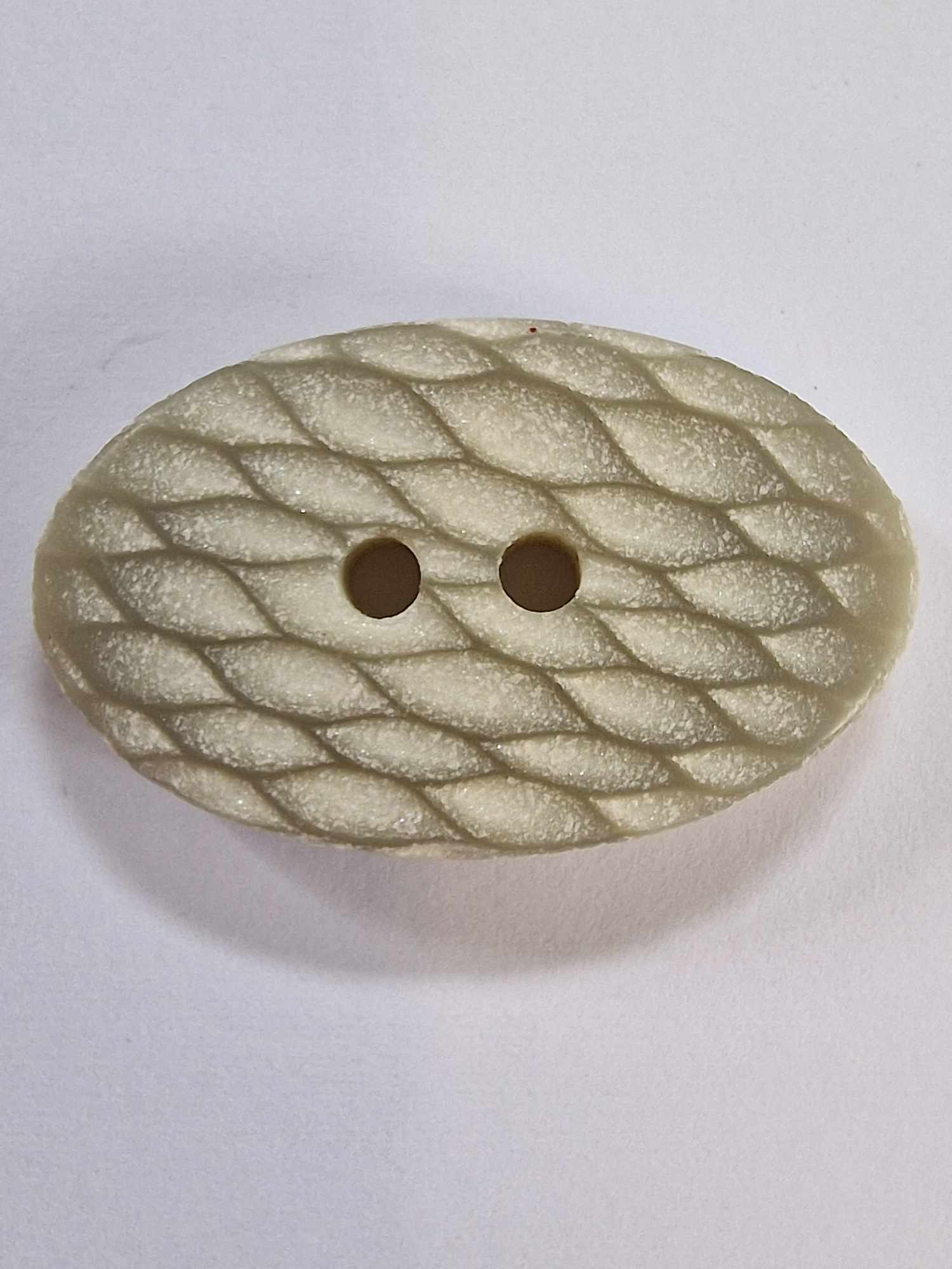 Silver Snake Skin Plastic Button - The Button Queen