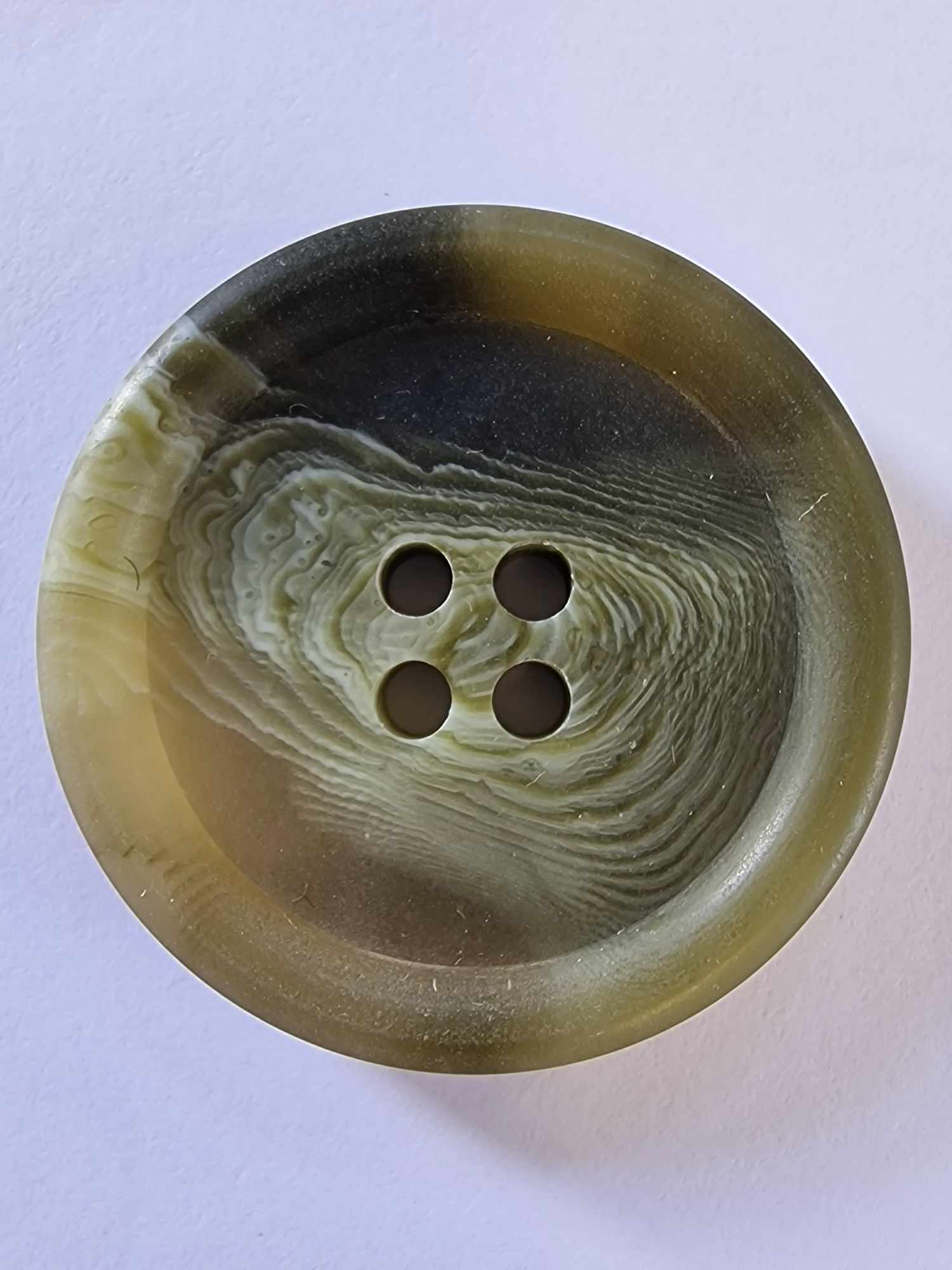 Sage Green Classic 4 Hole Button - The Button Queen