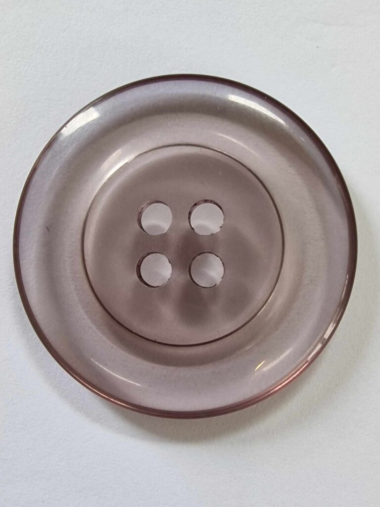 Smoked 4 Hole Plastic Button - The Button Queen