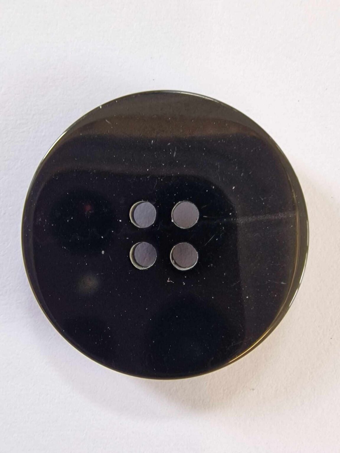 Simple Black 4 Hole Button - The Button Queen