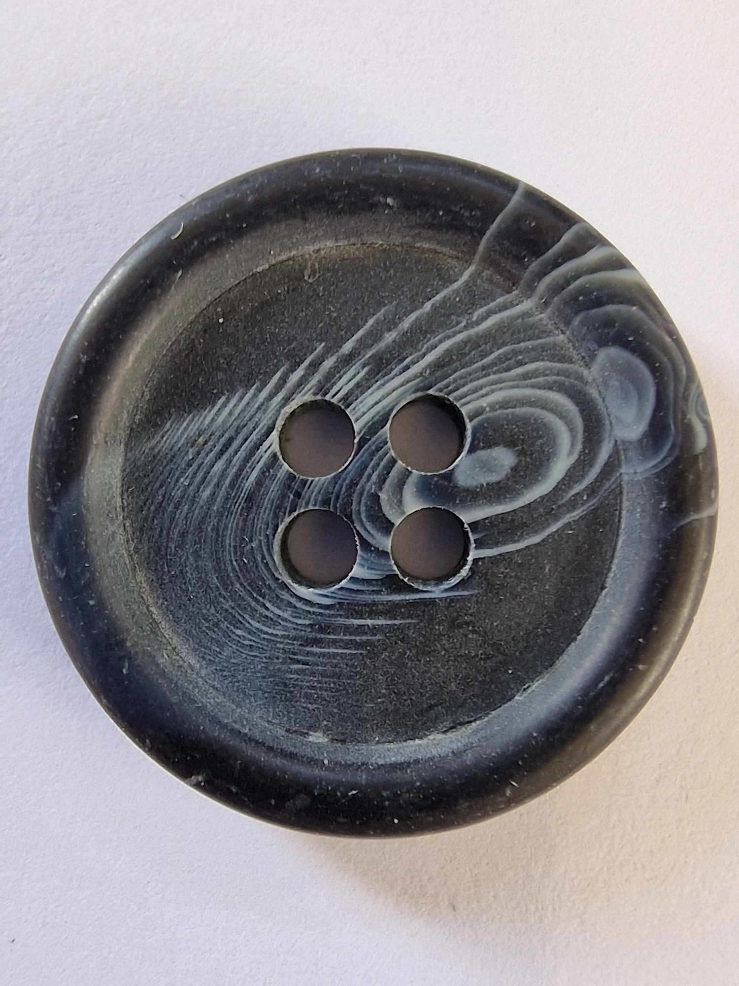 Blue Classic 4 Hole Button - The Button Queen