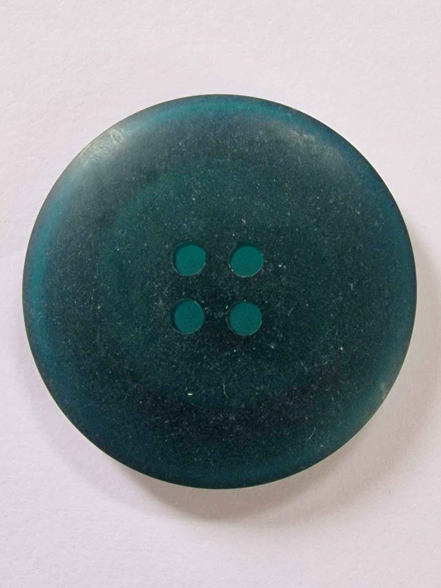 Blue 4 Hole Frosted Button - The Button Queen