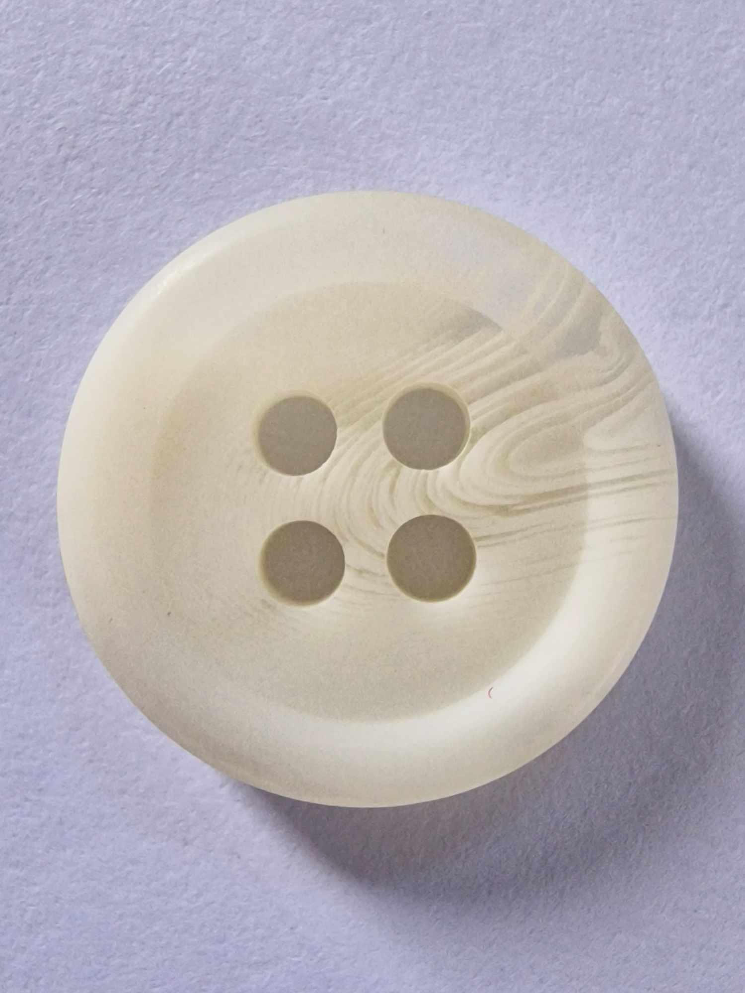 White Classic 4 Hole Button - The Button Queen
