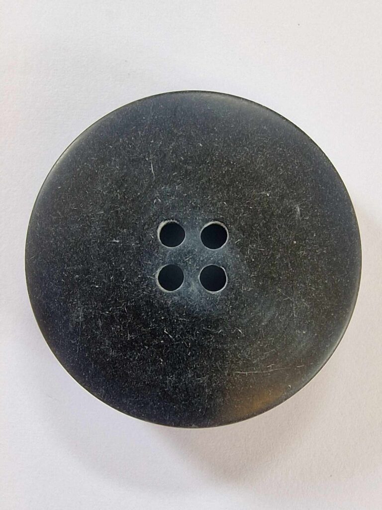 Blue 4 Hole Chunky Rim Button - The Button Queen