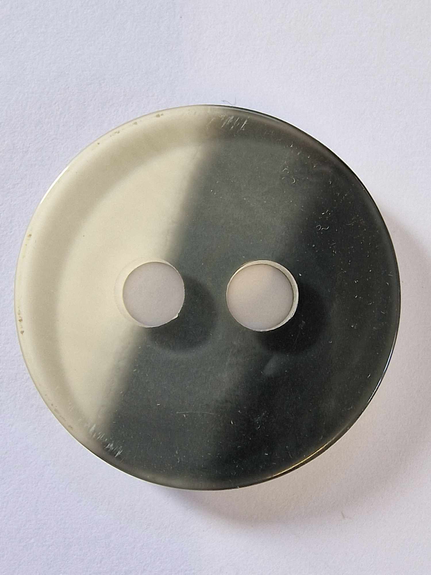 Grey Chunky 2 Shade Button - The Button Queen