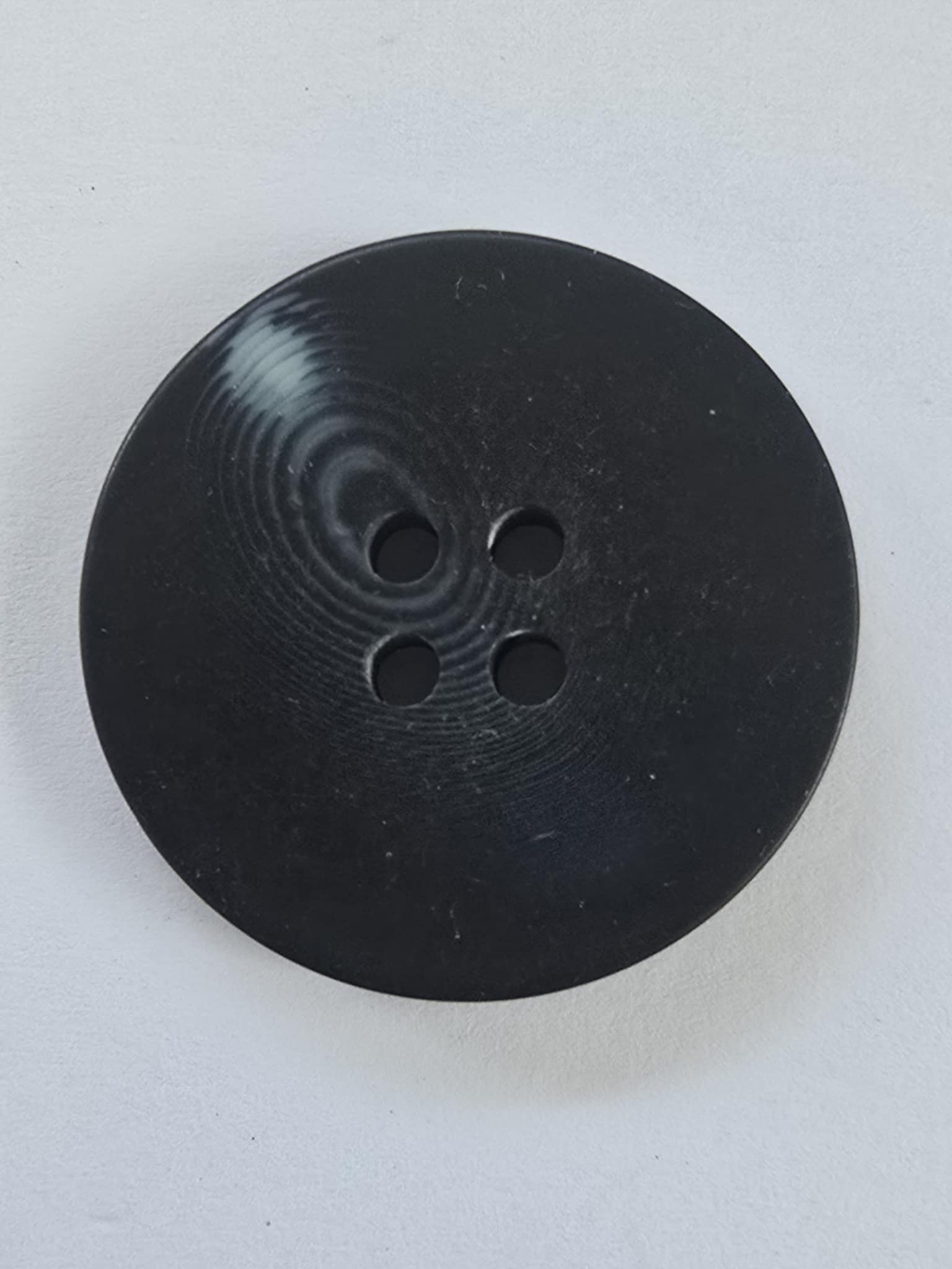 Blue Classic Flat 4 Hole Button - The Button Queen