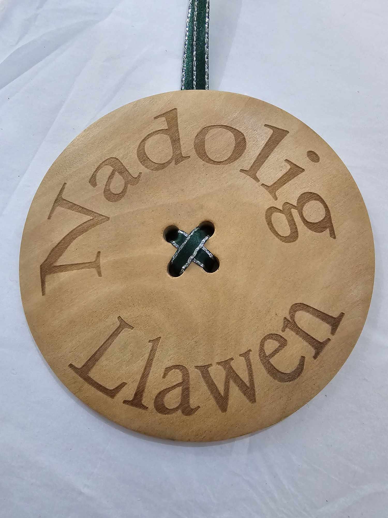 Welsh Christmas XL Button Decoration - The Button Queen