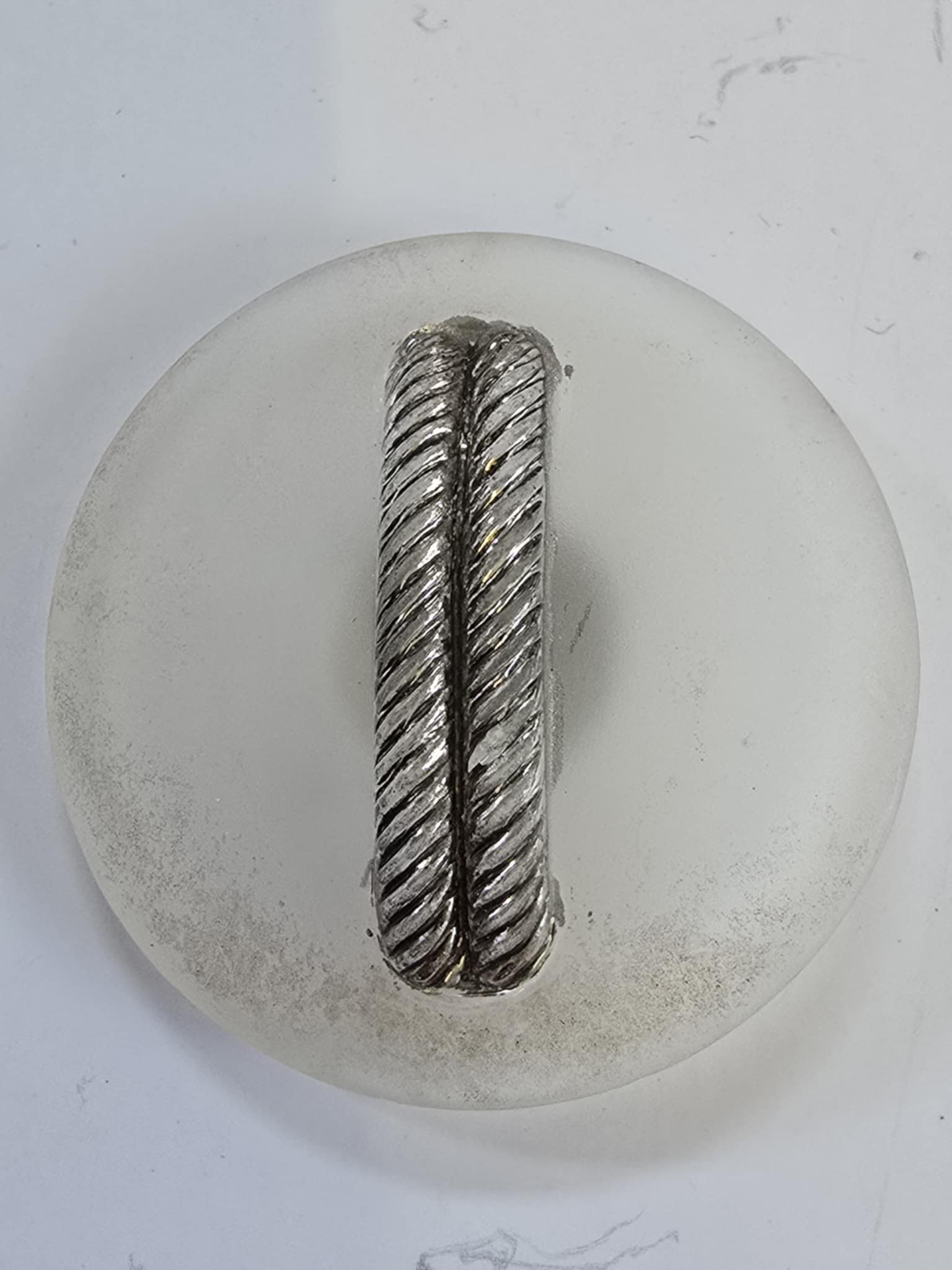 Matt Glass with Platinum Lustre - The Button Queen